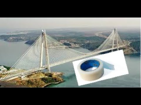 100 Layer Scotch Tape Bridge - YouTube