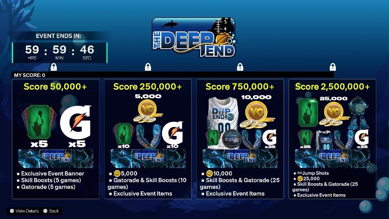 NBA 2K26 The Deep End Event Rewards - YouTube