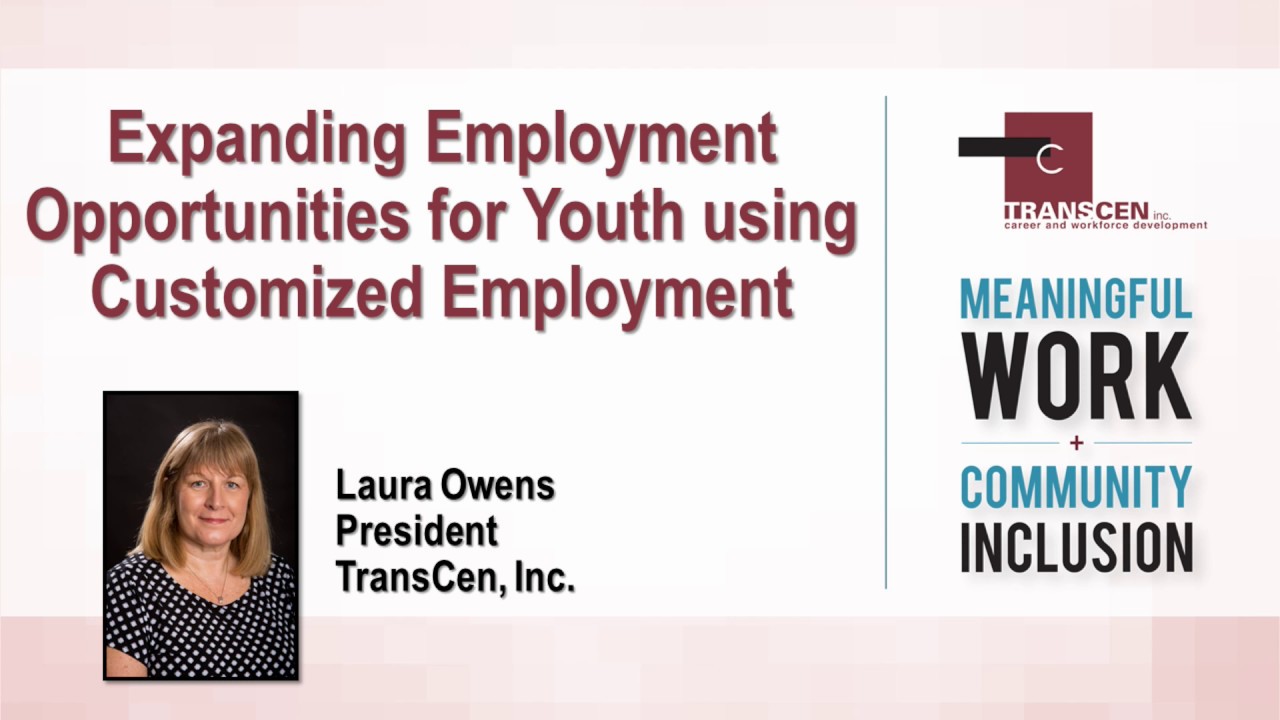 Expanding Employment Opportunities for Youth using Customized ...