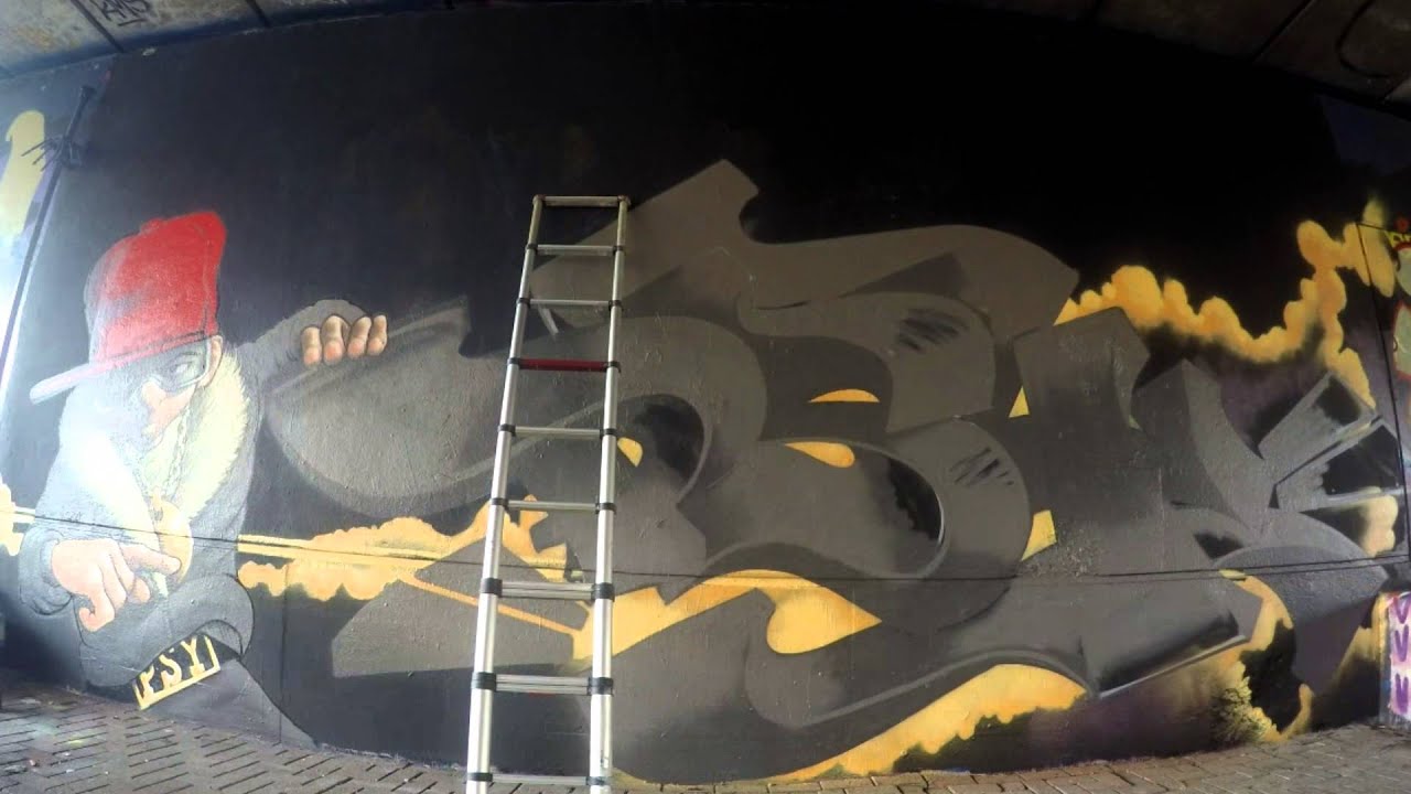 2016 Graffiti. Time Lapse by PSY -2HT - YouTube