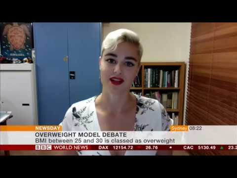 BBC World News discussion “overweight models”