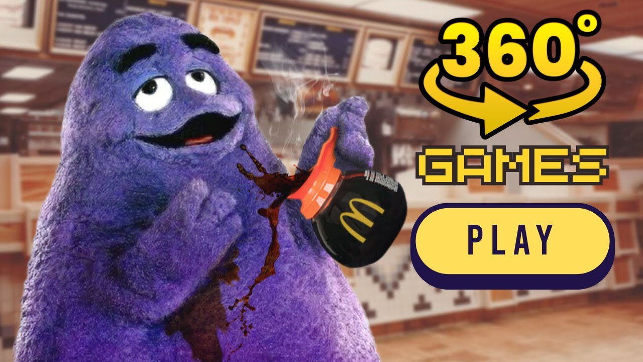 Grimace Shake Finding Challenge 360° - YouTube