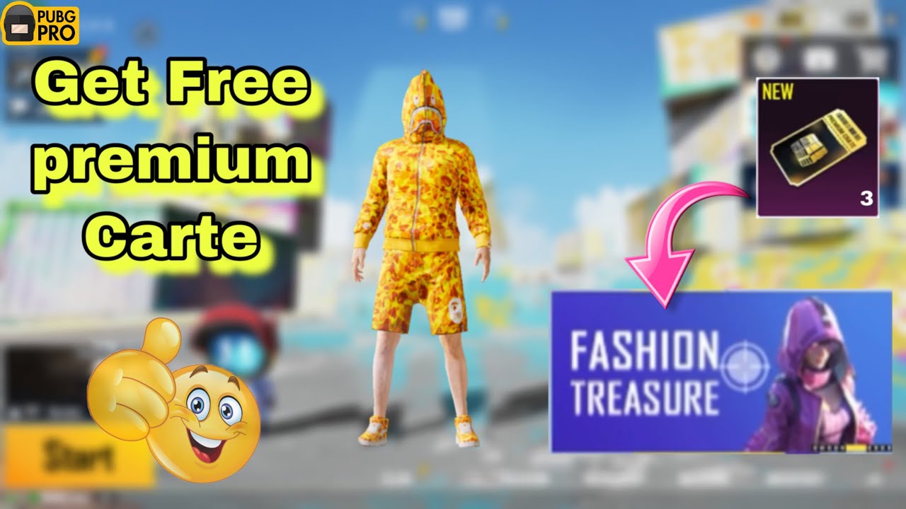 Get free premium carts in pubg and bgmi | special Event go in collect ...