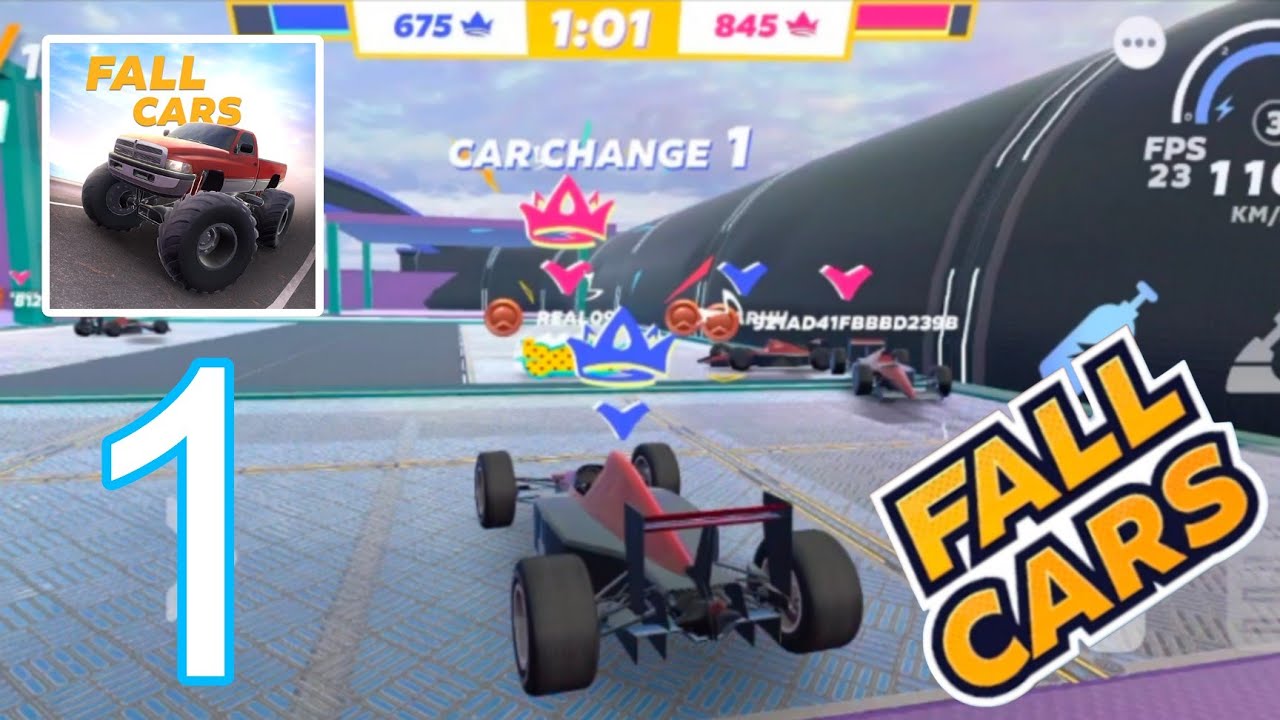 Fall Cars – Gameplay Walkthrough Part 1 - (iOS, Android) - YouTube