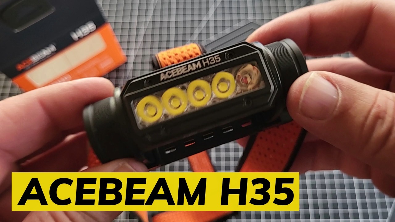 ACEBEAM H35 – A Sokoldalú Fejlámpa Tesztje és Bemutatása - YouTube