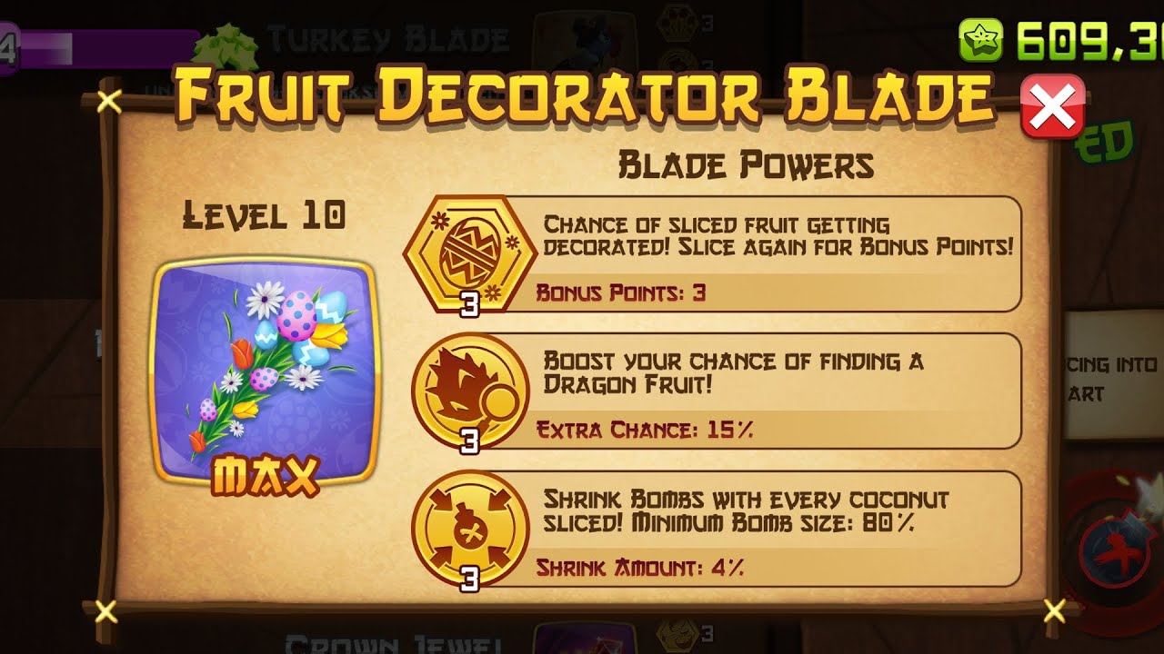 Fruit Ninja Classic - New Blade Power! Fruit Decorator Blade ...