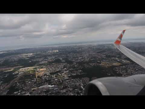 Decolagem de Manaus (SBEG) Boeing 737-800 Gol | Linda vista da cidade!