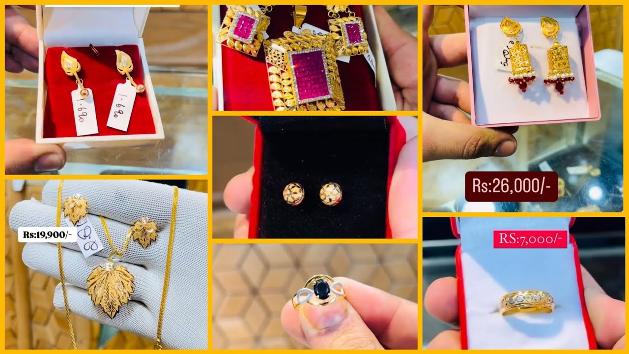 gold tops 😍 || gold rings 💫 || gold chain pendant 🥰 || Daily wear gold ...