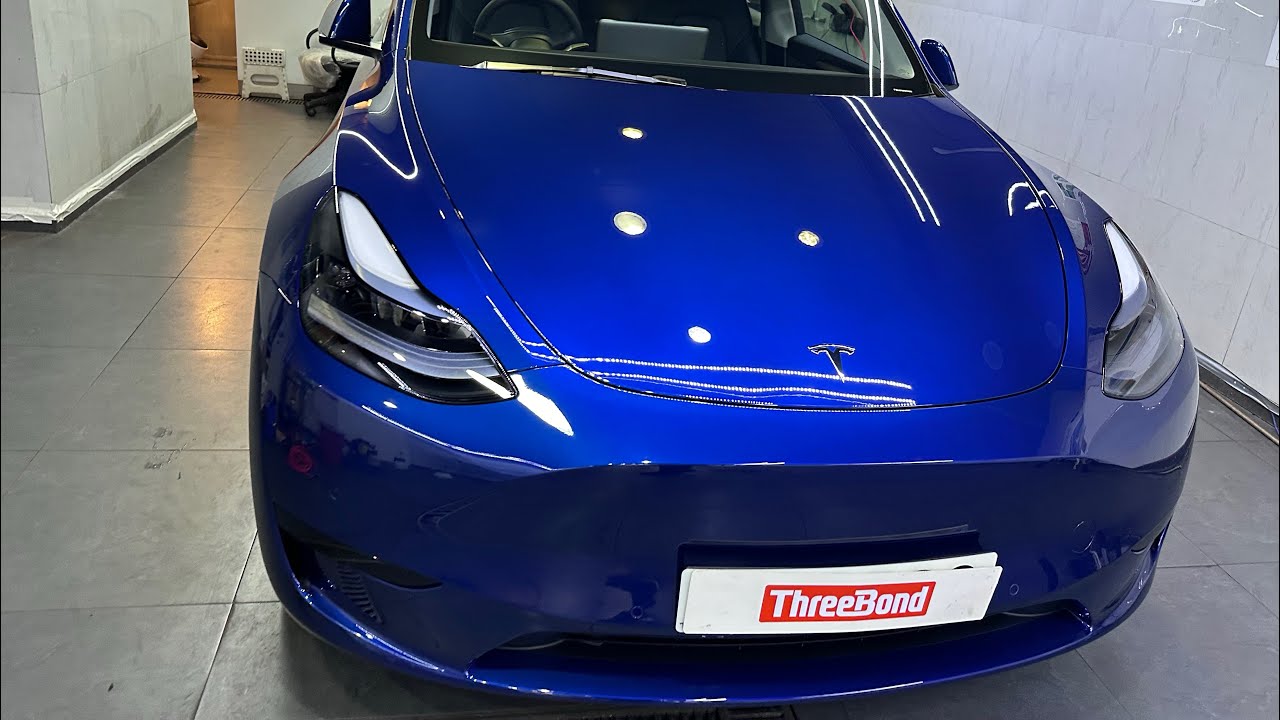 Tesla Model Y ft. THREE BOND 汽車鍍膜: 新車一定做高質嘅 鍍膜啦! 香港🇭🇰廣東話 @MCLinHK ...