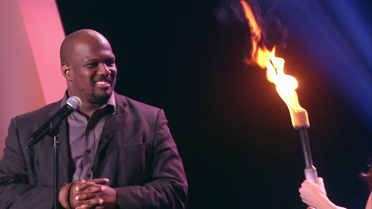 Masters of Illusion - Angela Funovits Hot Like Fire - YouTube