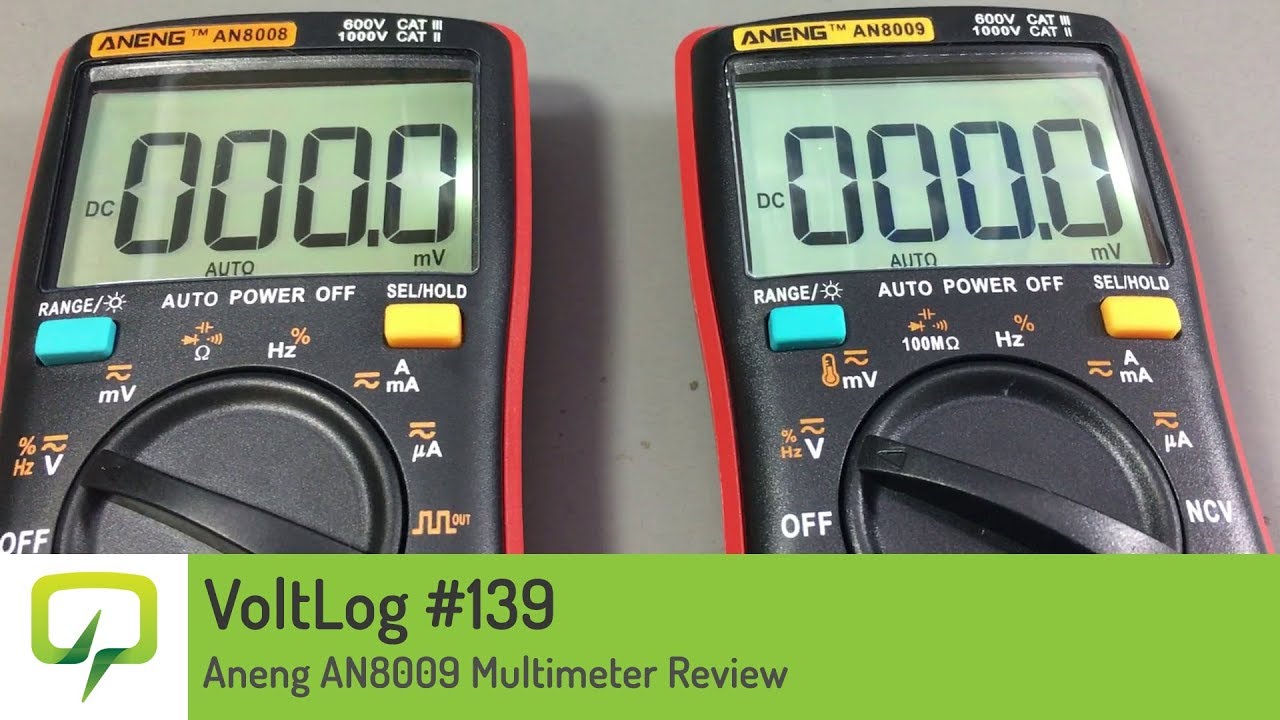 Voltlog #139 - Aneng AN8009 Multimeter Review - YouTube