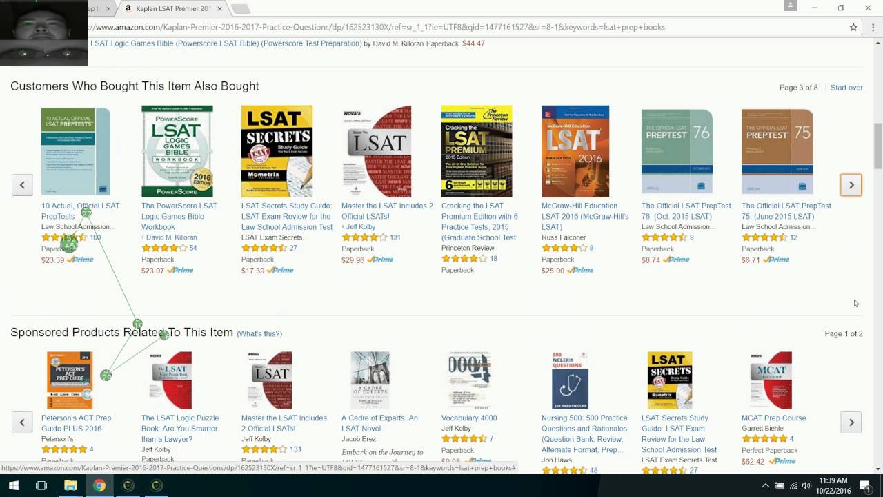 Eye Tracking Demo Browsing Amazon | Gazepoint - YouTube