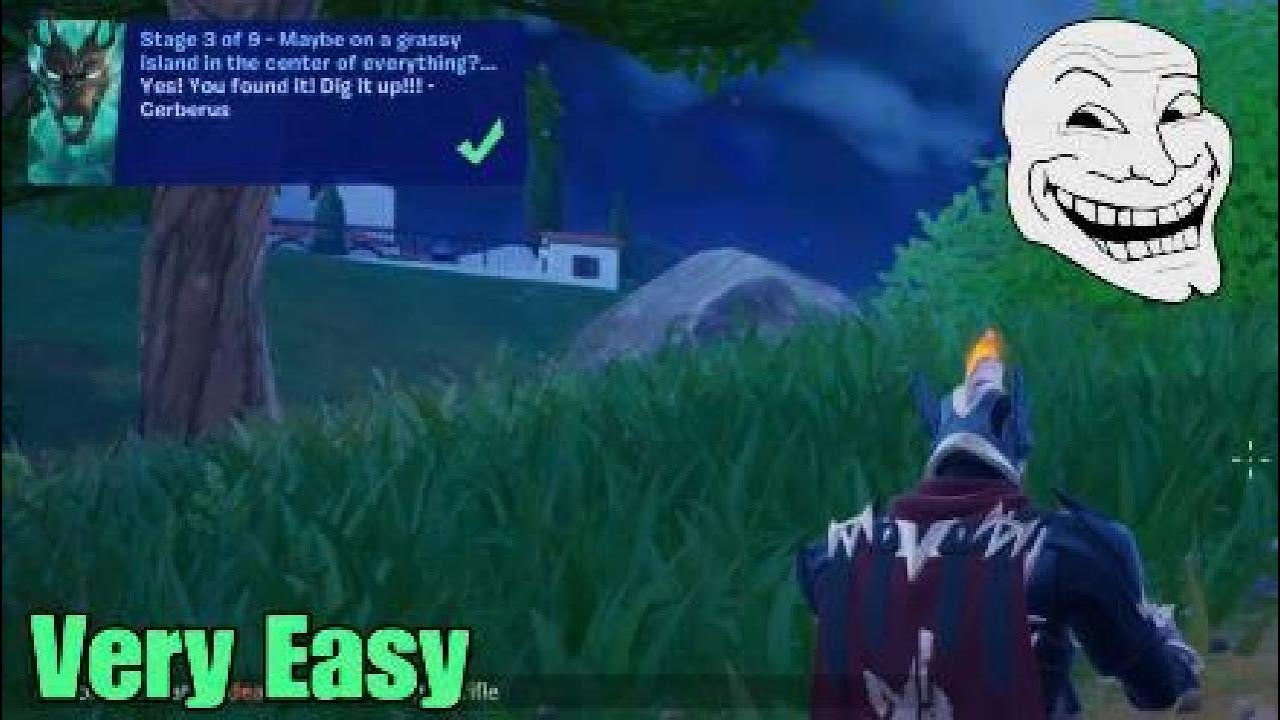 Maybe on a Grassy Island in the Center of Everything - Fortnite ...