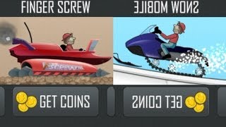 Hill Climb Racing,Finger Screw & Snow Mobile/Gameplay make more fun kid ...