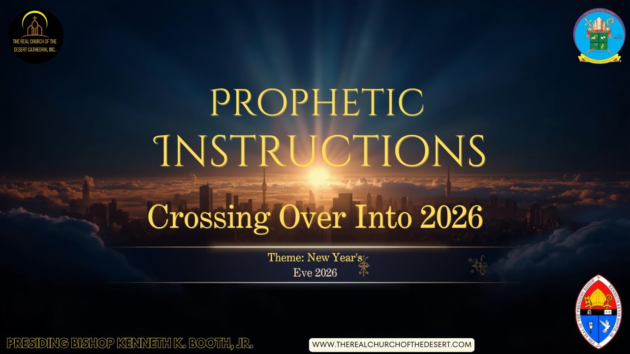 🌟”Prophetic Instructions: Crossing Over Into 2026” | Presiding Bishop ...