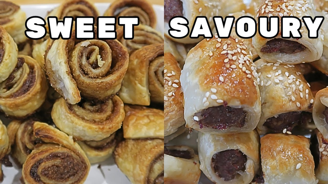 2 Puff Pastry Snacks You NEED to Try: Sausage Rolls & Cinnamon Scrolls ...