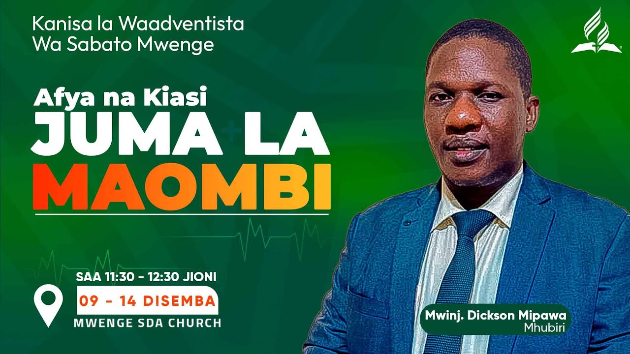 #LIVE JUMA LA MAOMBI - AFYA NA KIASI || MWINJ. DICKSON MIPAWA || 13.12. ...
