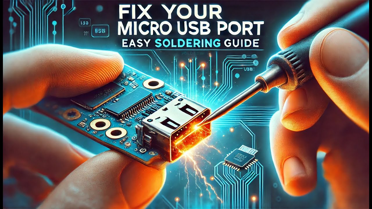 The Easiest Way to Replace a Micro USB Port – No Special Tools! - YouTube