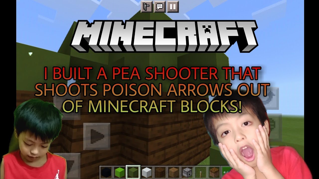 How to build a Pea Shooter in Minecraft! - YouTube