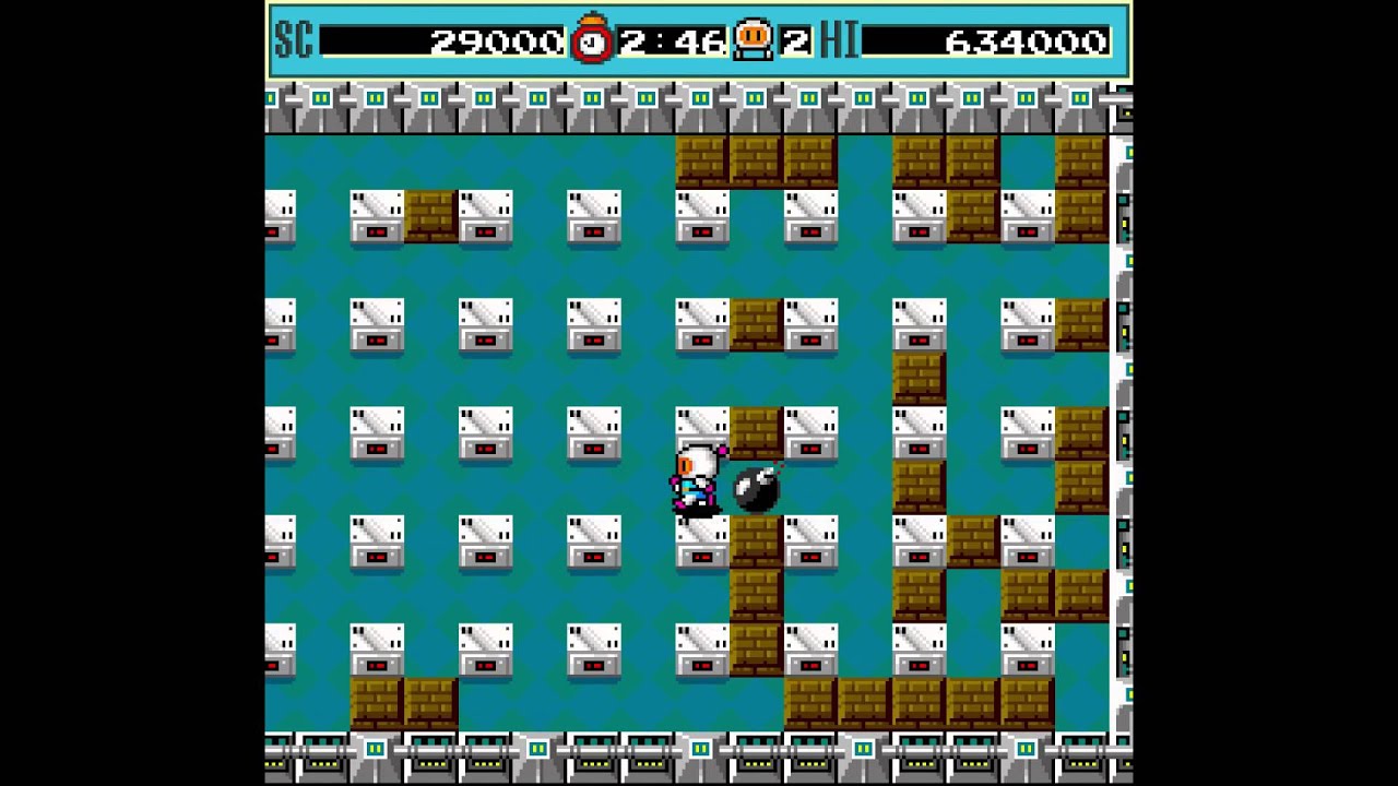 Dyna Blaster - Stage 8-5 (1992) [MS-DOS] - YouTube