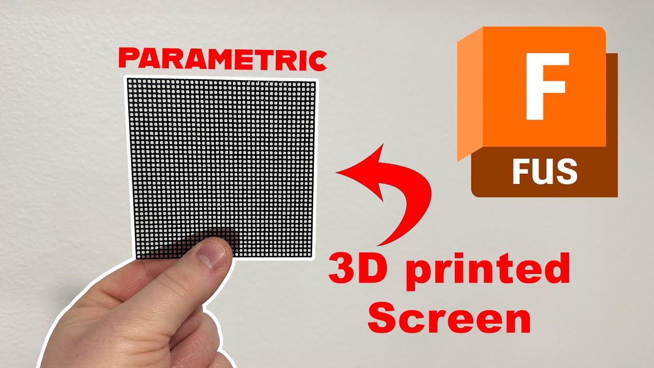 Create a Parametric Screen Mesh in Autodesk Fusion - YouTube
