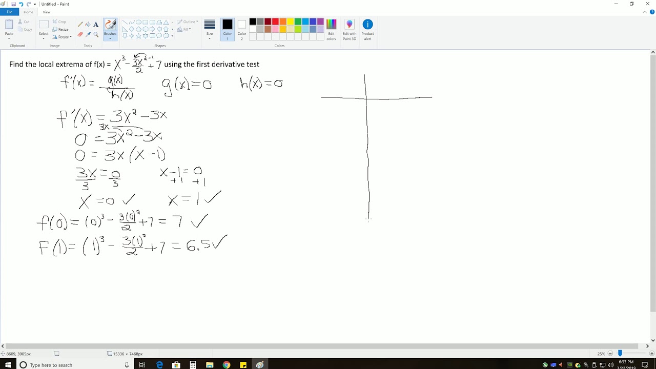 Applied Calculus Ch. 4.1: First Derivative Test - YouTube