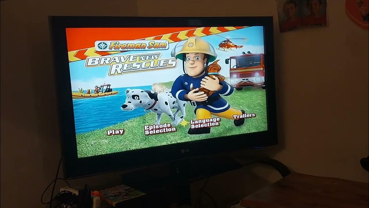 fireman sam brave new rescues 2011 dvd menu walk-through - YouTube