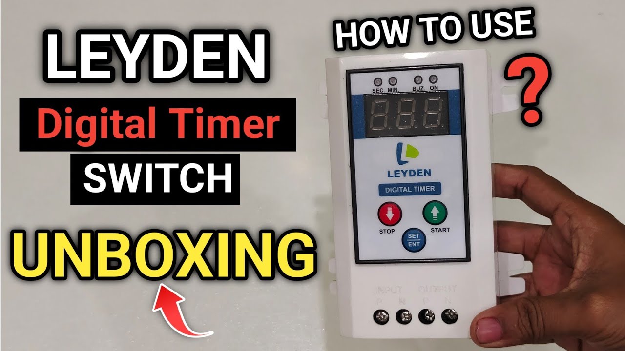 LEYDEN Digital Timer Control Switch | Unboxing & Setup | Best For ...