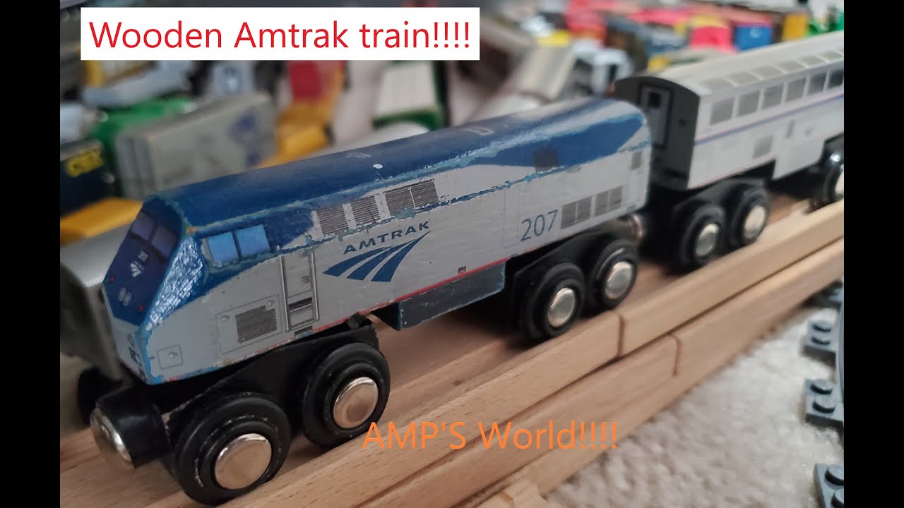Amtrak Trains!! Playing with my Amtrak toy train set! - YouTube
