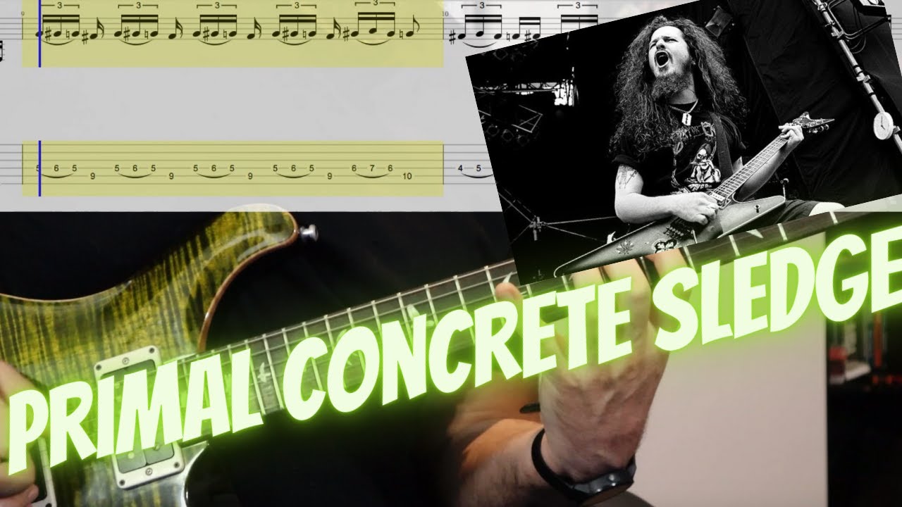 Primal Concrete Sledge (Breakdown and Solo) Guitar Play Through with ...