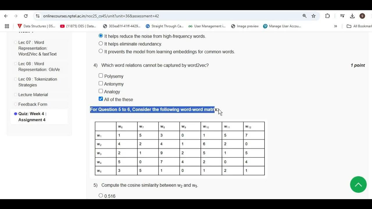 Introduction to Large Language Models (LLMs) week 4 Assignment Solution Nptel 2025 - YouTube