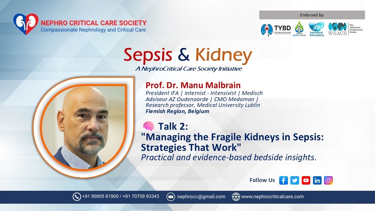 Prof Dr Manu Malbrain Sepsis & Kidney - YouTube