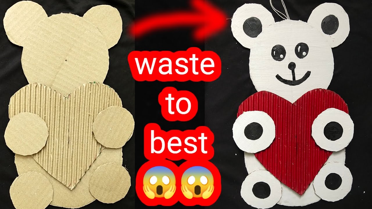 DIY craft panda 😱 how to make cardboard panda #diy #panda - YouTube