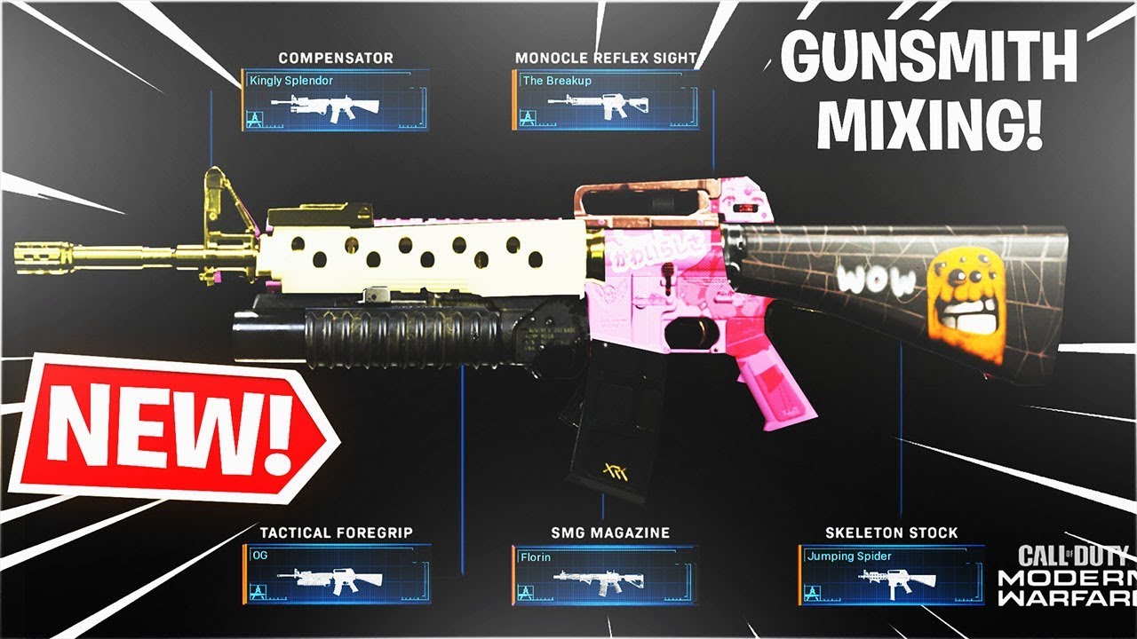 *NEW* How GUNSMITH CUSTOMS and MIXING BLUEPRINTS Works on Modern ...