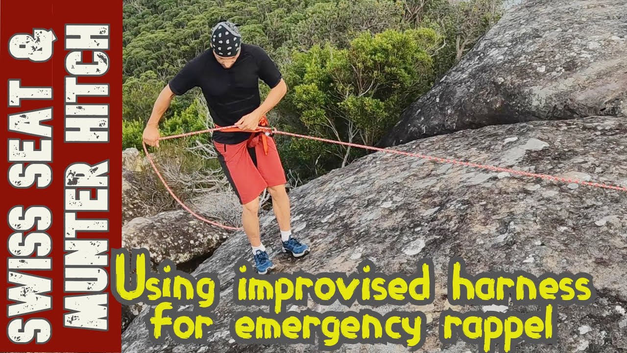 How to use an improvised Climbing Harness | Descending Steep Terrain ...