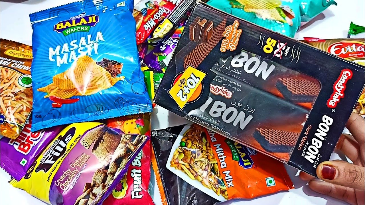 New 101 Yummy Snack Opening Candy Lake Bon Bon Choco Wafer Unboxing ...