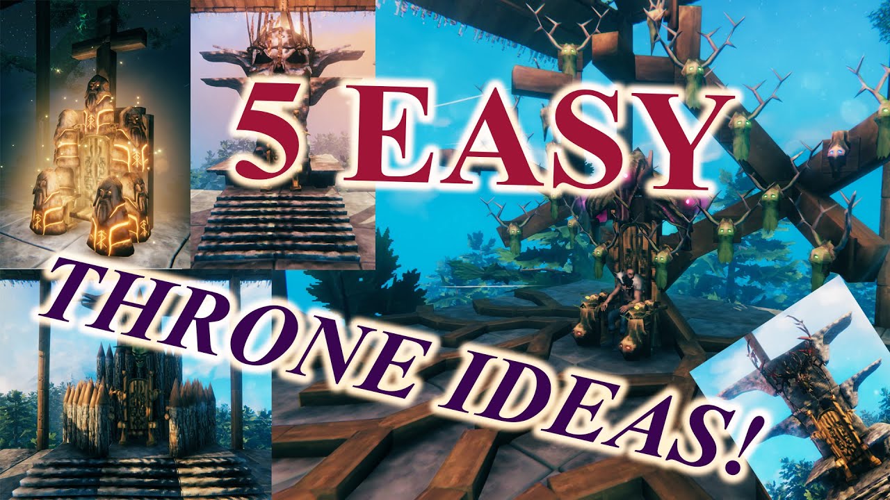 5 AMAZING AND EASY Throne Ideas In Valheim - Tutorial Video (NO MODS ...
