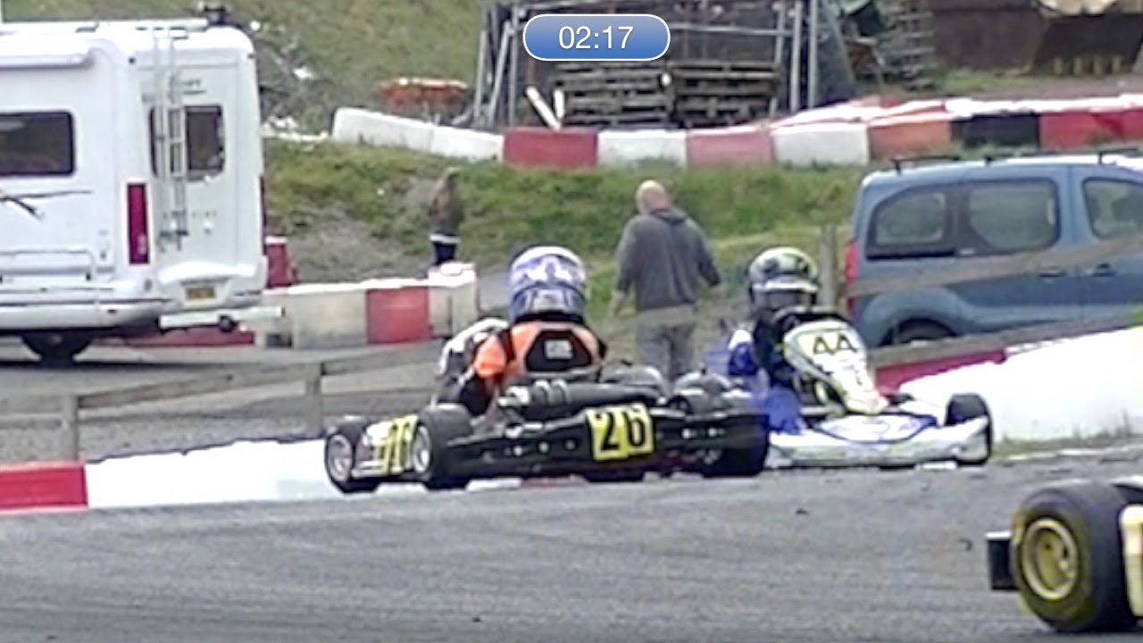 Mini ROK Kart race is a CLASSIC! Super 1 2019 Meeting #3, Rowrah - YouTube