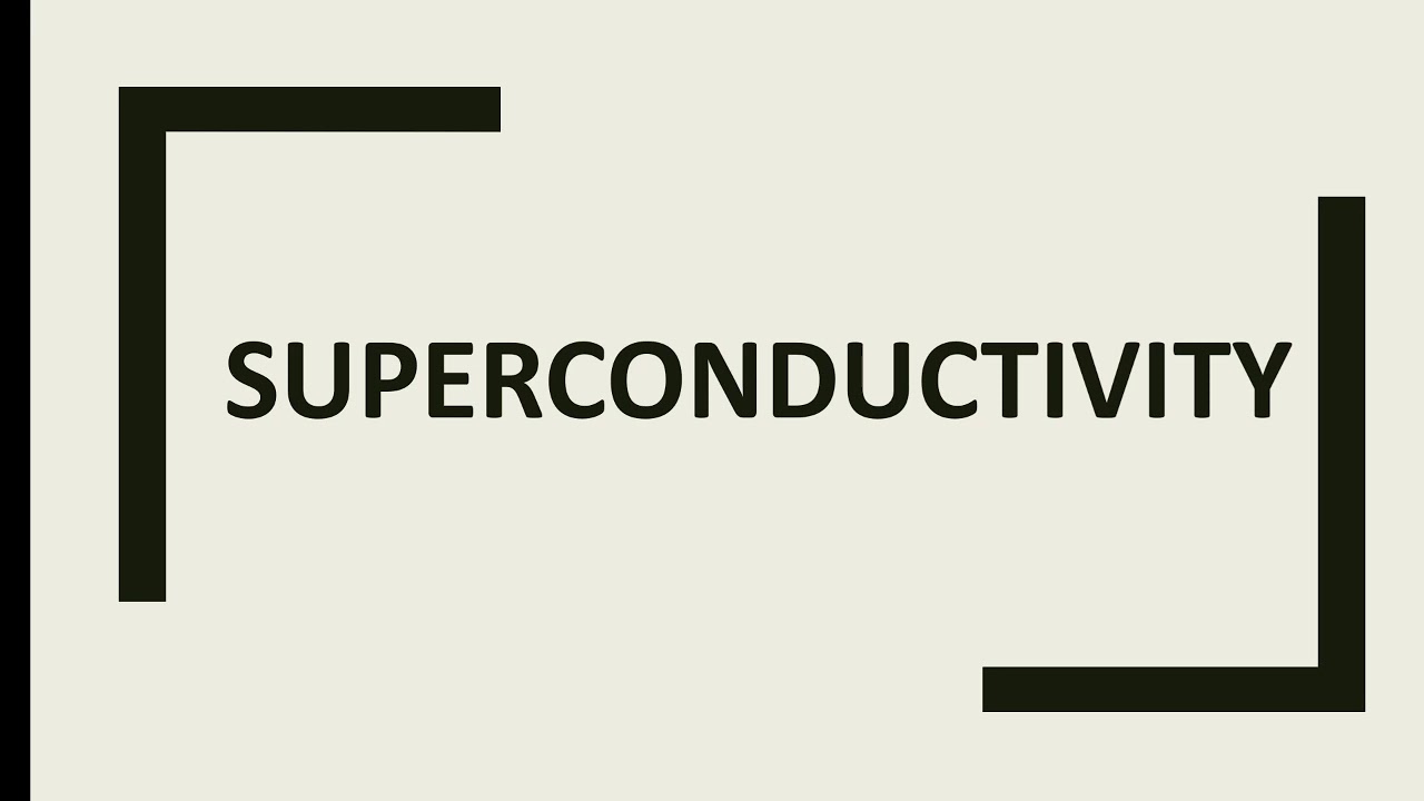 Superconductivity, BCS theory, Cooper Pairs - YouTube