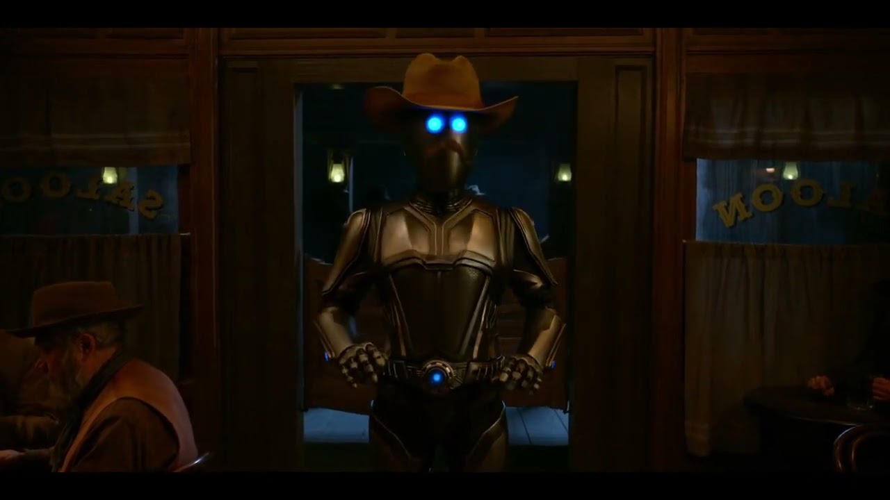 Isaac dresses up as a cowboy | The Orville - YouTube