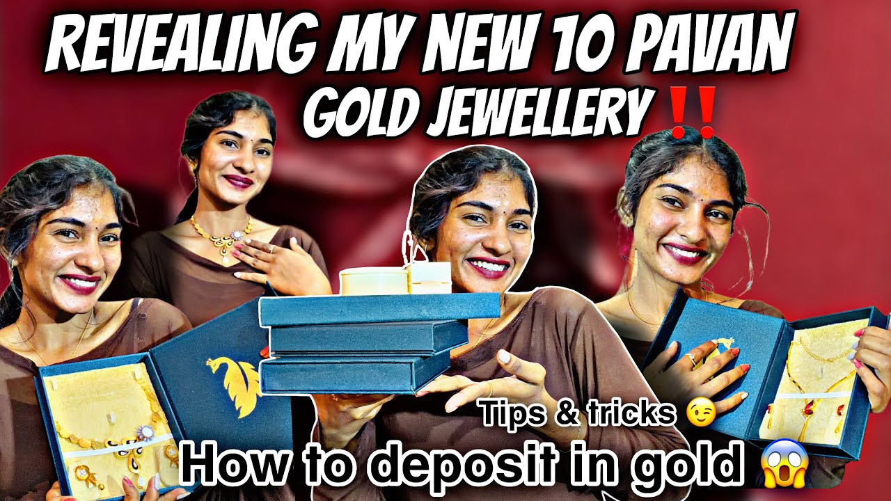 REVEALING my new GOLD NECKLACE set | 10 PAVAN ♥️ | GOLD SAVING TIPS 🫡 ...