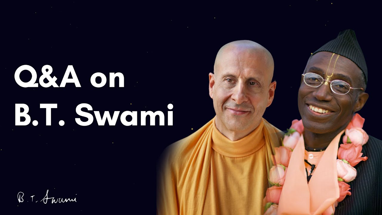 Q&A with Radhanath Swami on Bhakti Tirtha Swami - YouTube
