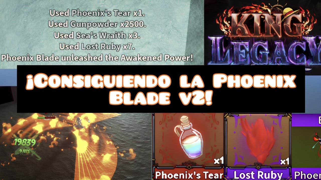 🔥 Consiguiendo la Phoenix Blade v2 en King Legacy (+guia)🔥 | Lerisu ...