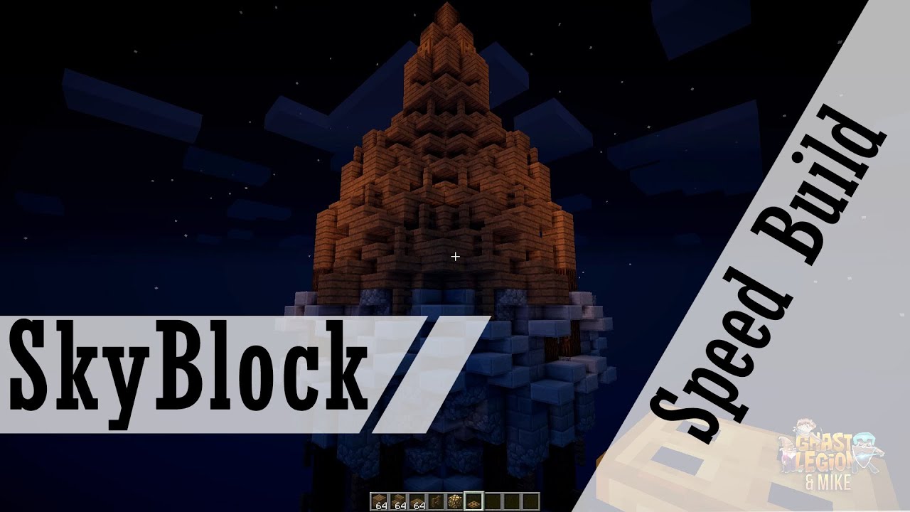 [SPEED BUILD] SkyBlock Spawn - YouTube