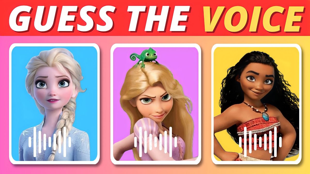 Guess the Disney characters by their voice | Disney Quiz - YouTube