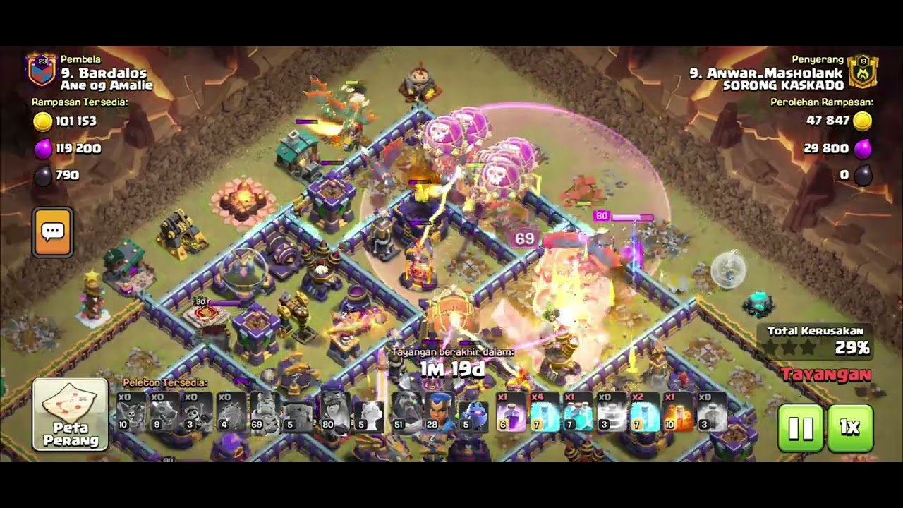 Naga Balon TH 14 VS TH 15 || Clan Sorong Kaskado - YouTube