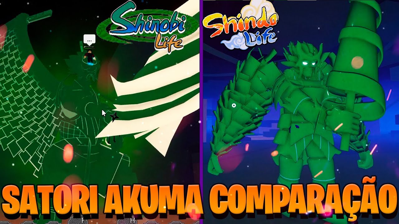 COMPRARAÇÃO SHISUI NO SHINOBI LIFE 1 VS SHINDO LIFE - YouTube