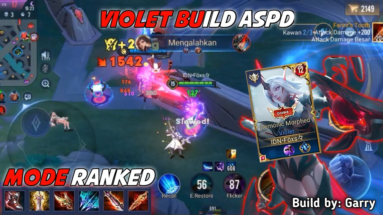 Violet ASPD Mode Ranked Match | AoV | 傳說對決 | RoV | Liên Quân Mobile ...