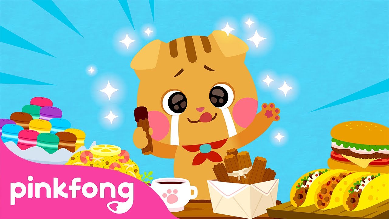 Yum Yum World Foods | Cat Song | Cotomo Cats | Pinkfong Kids Song - YouTube