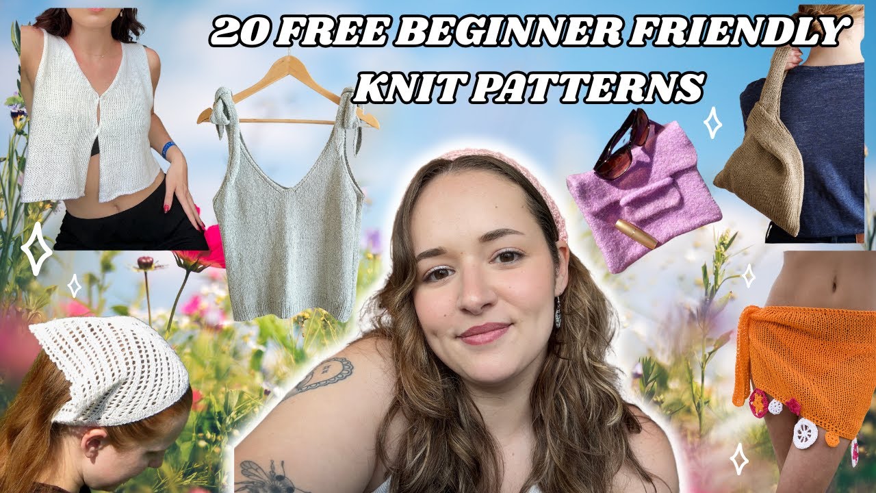 20 FREE Spring/Summer Knit Patterns || BEGINNER FRIENDLY - YouTube